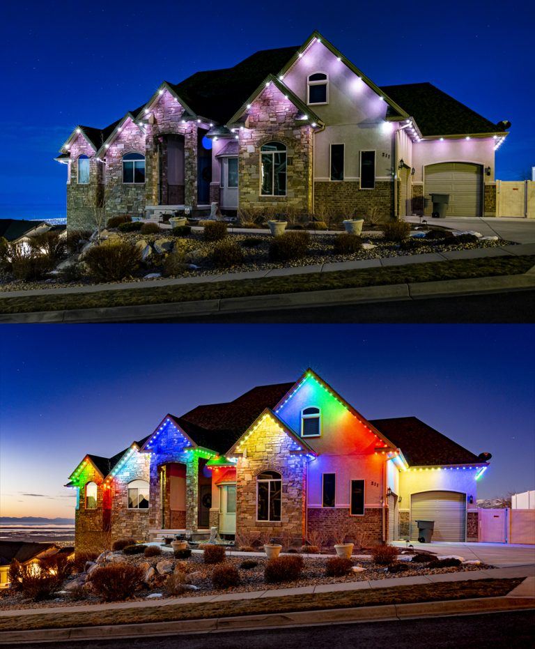 Permanent, Programmable Christmas and Holiday LED Lighting for Homes ...