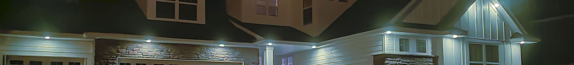 Flush Mounted Soffit Down Lighting | Permanent, Programmable Christmas ...